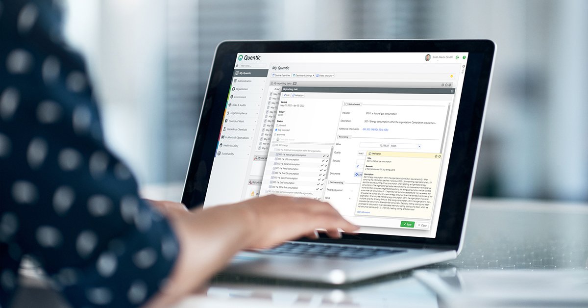 Quentic 13.4 bietet Integration von GRI-Standards | Quentic